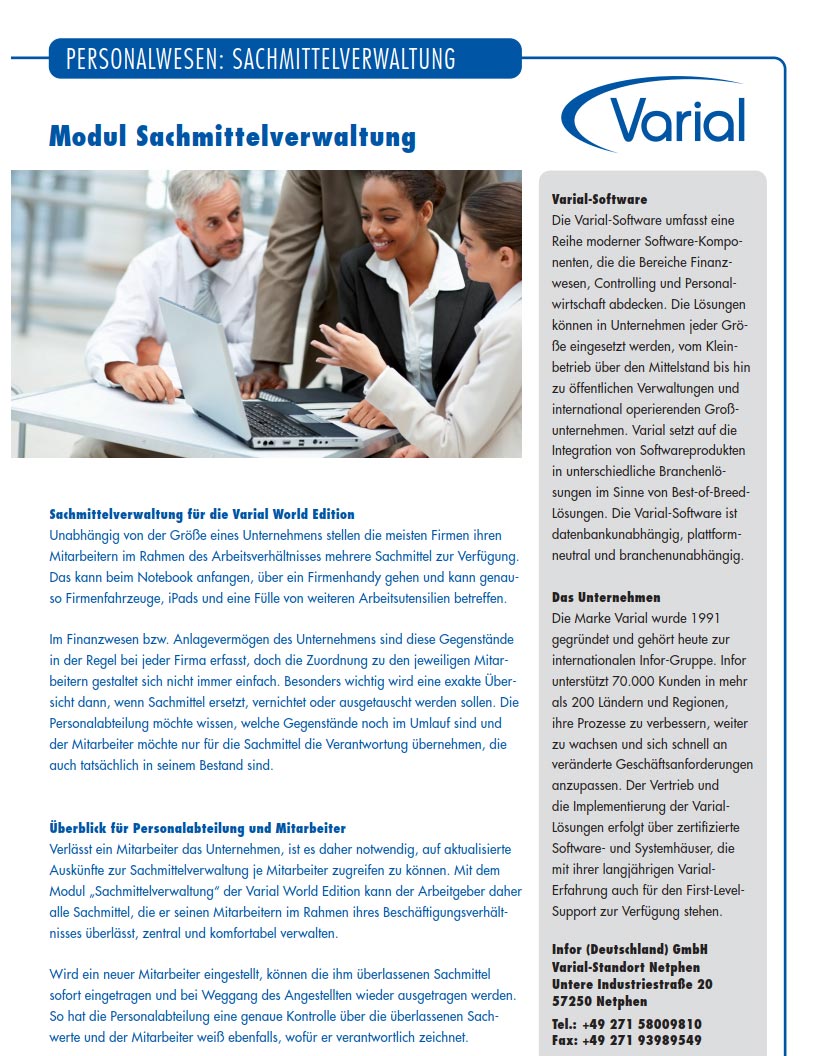 Zusatzmodule - Varial