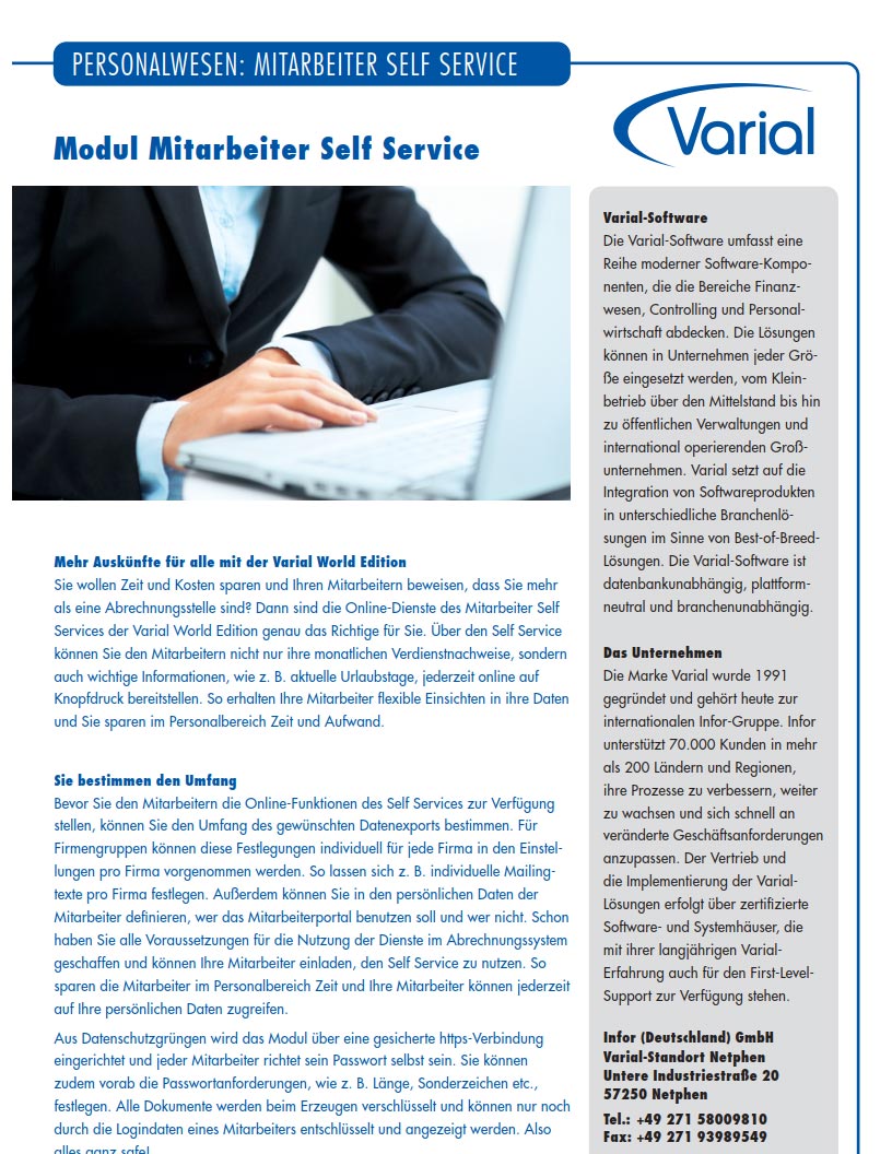 Zusatzmodule - Varial