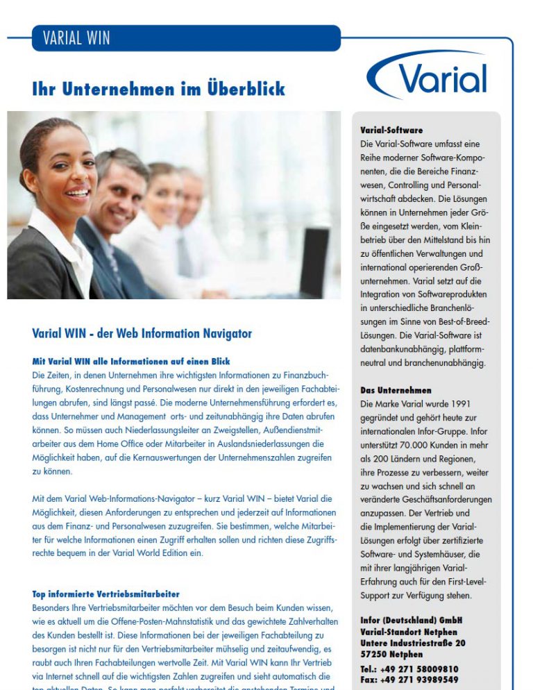 Zusatzmodule - Varial